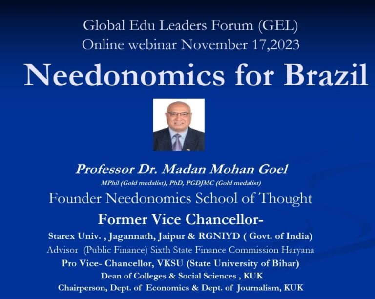 Socio-economic problems in Brazil are the by-product of greed: Prof. M ...